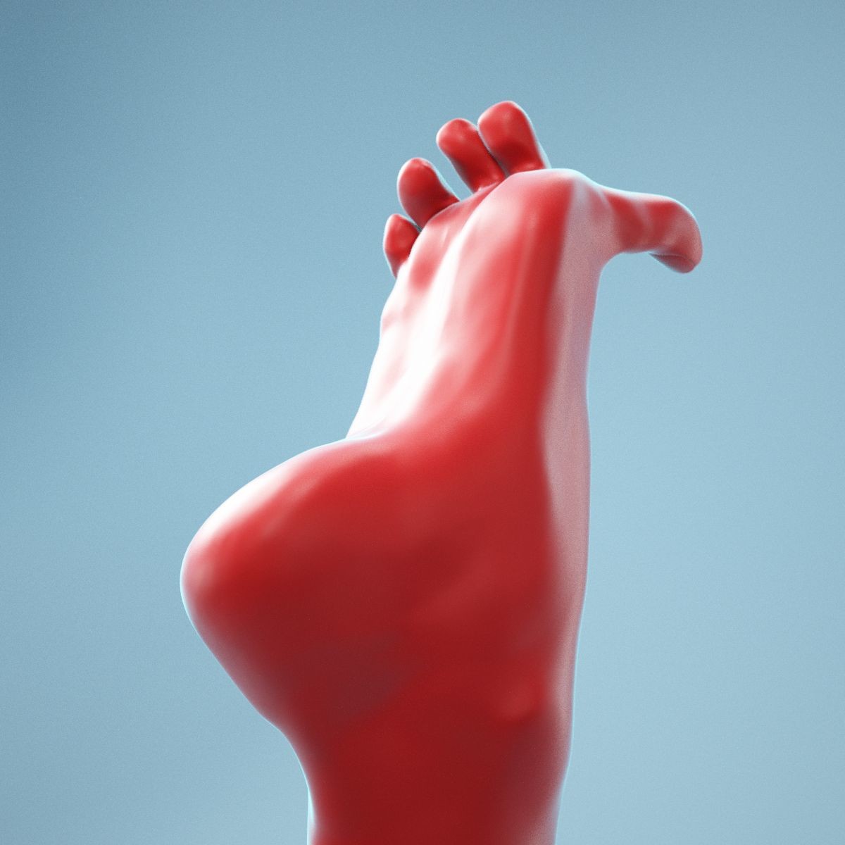 ArtStation - Big Toe Pointing Realistic Foot | Resources