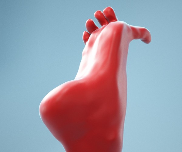 ArtStation - Big Toe Pointing Realistic Foot | Resources