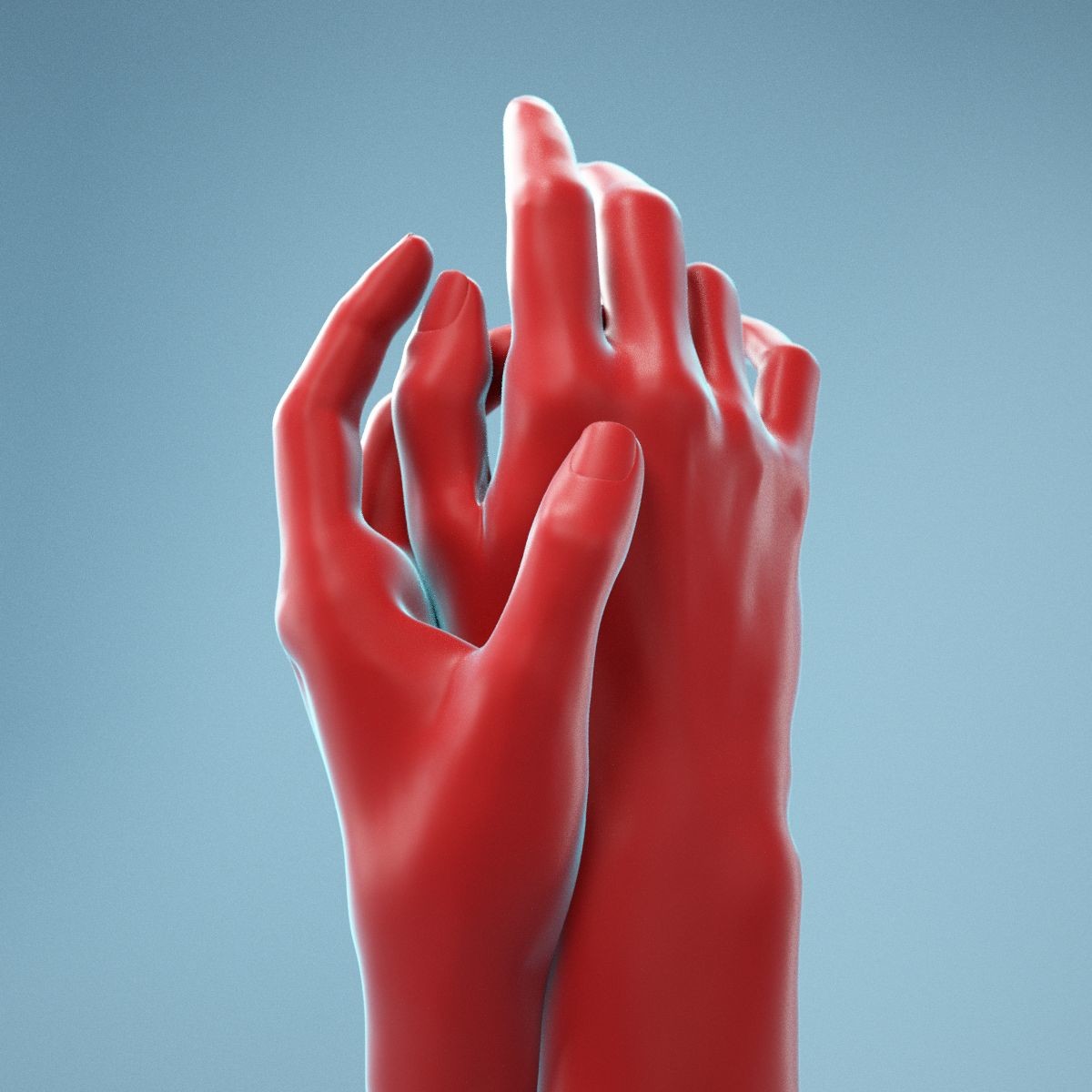 ArtStation - Gently Touching Realistic Hands | Resources
