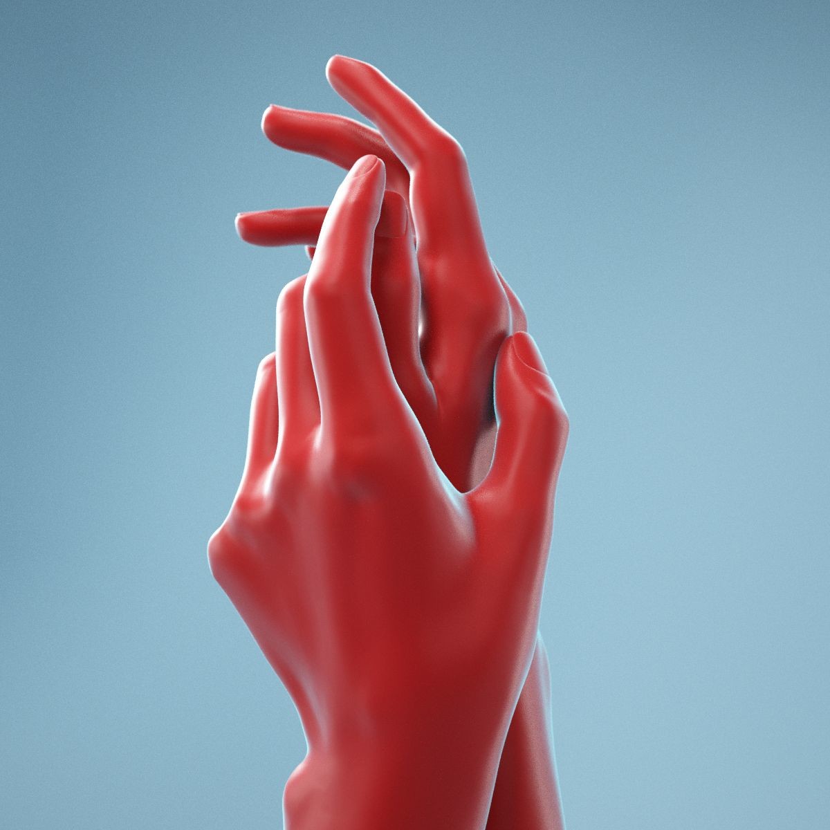 ArtStation - Gently Touching Realistic Hands | Resources
