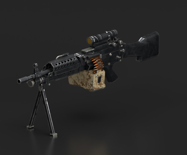 ArtStation - M249 machine gun | Resources