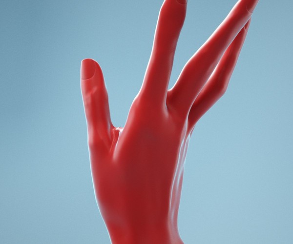 ArtStation - Stretched Backwards Realistic Hand | Resources