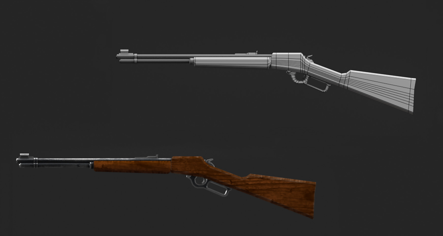 ArtStation - Lever Action Gun | Resources
