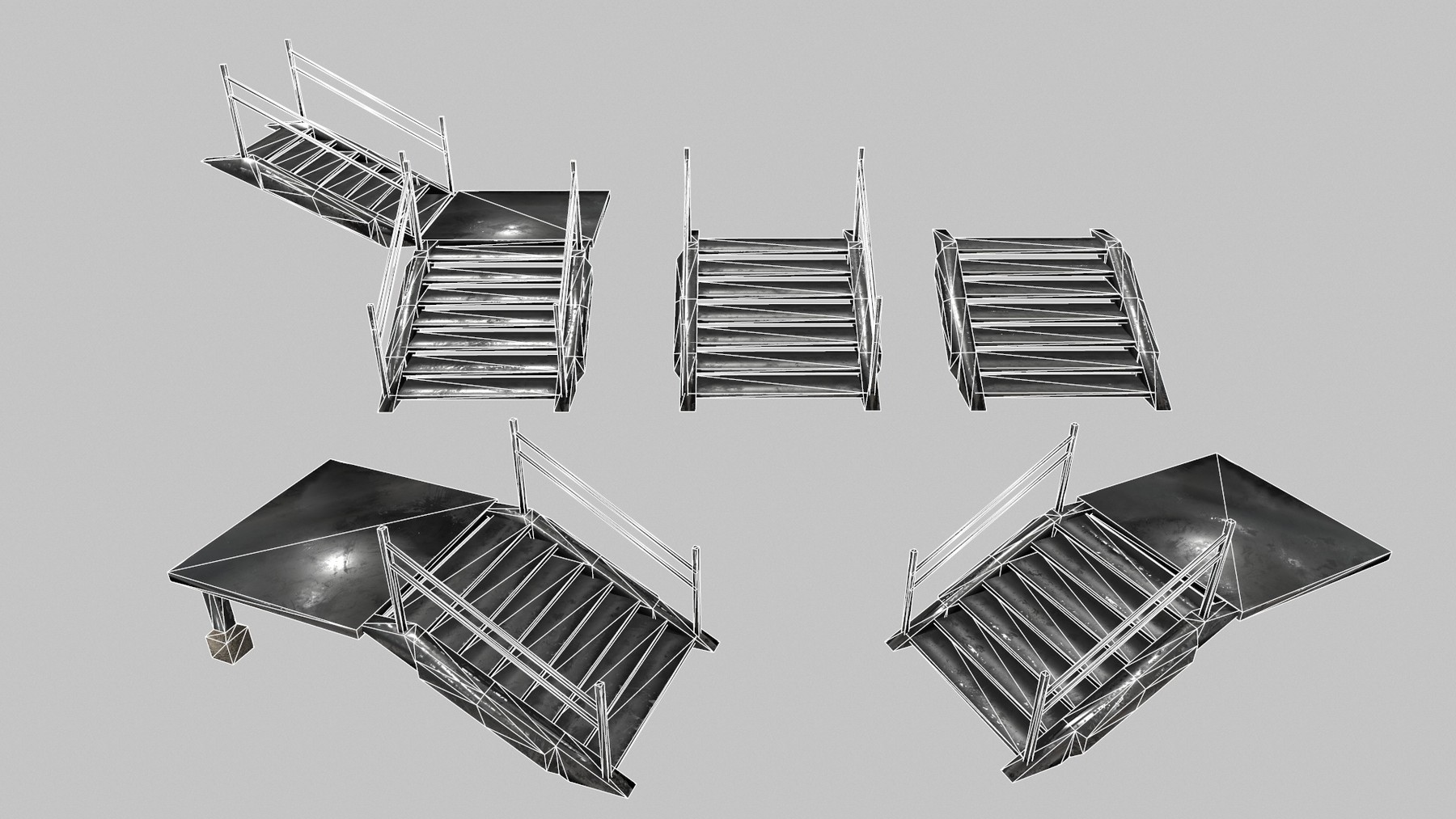 ArtStation - Stair Set | Game Assets