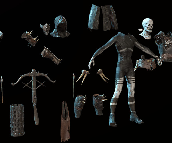 ArtStation - Skeleton CrossBowMan | Game Assets