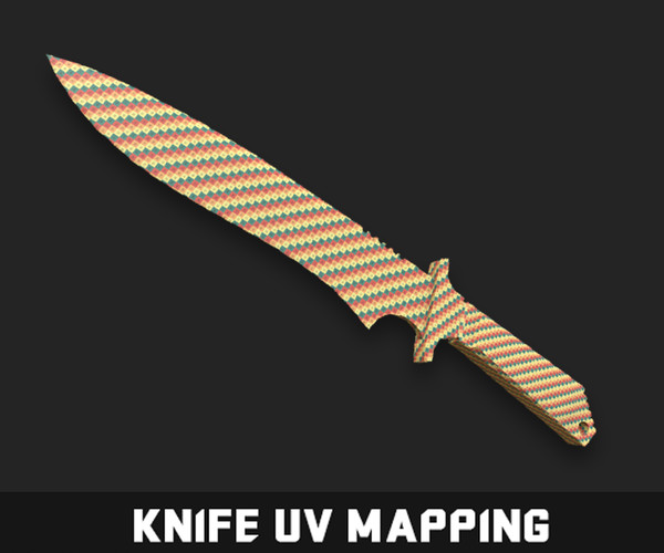 ArtStation - UV Map 3D Knife in Maya | Tutorials