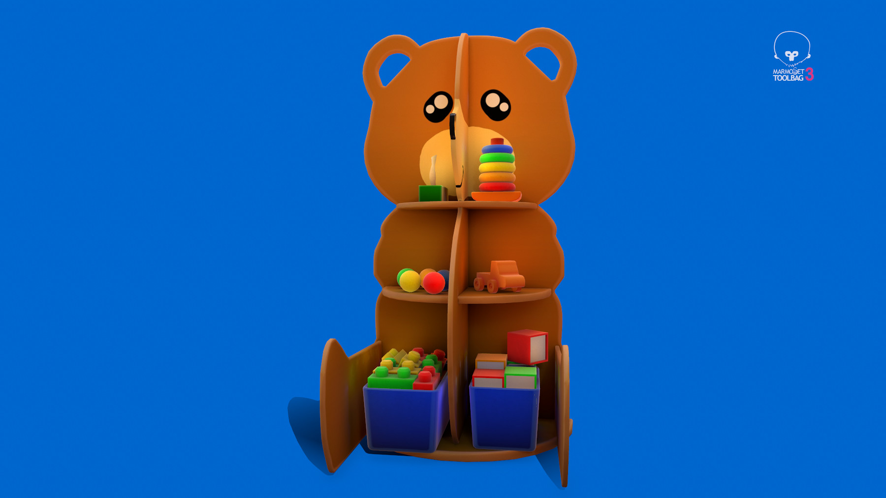 ArtStation - Stylized Children Toys Shelf | Game Assets
