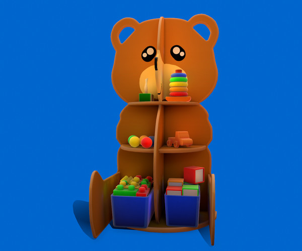 ArtStation - Stylized Children Toys Shelf | Game Assets