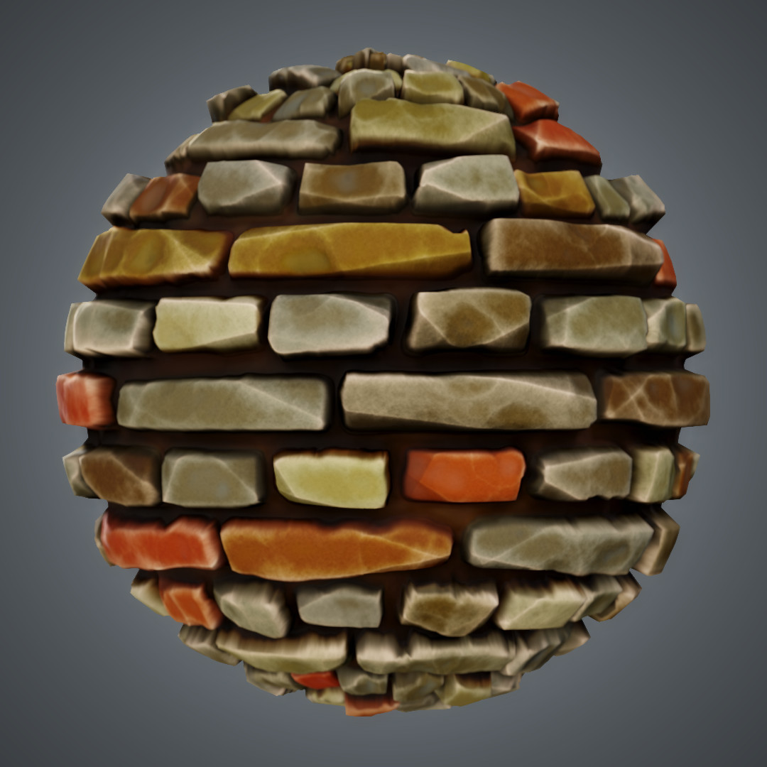 ArtStation - Stylized PBR Brick Textures | Resources