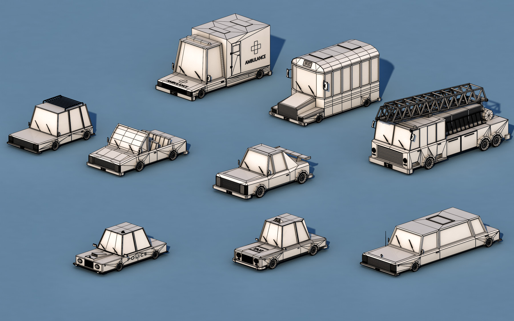 ArtStation - Cartoon City Cars | Resources