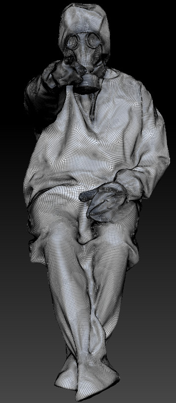 ArtStation - Soviet Liquidator of nuclear accident of Chernobyl sitting ...