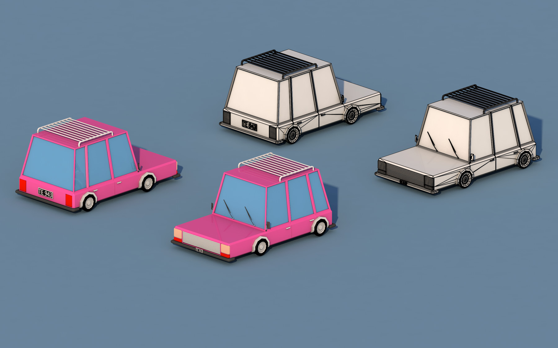 ArtStation - Cartoon City Cars | Resources