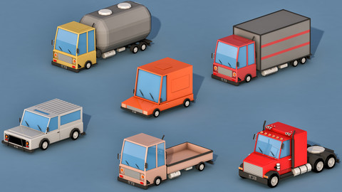 ArtStation - Cartoon City Cars | Resources