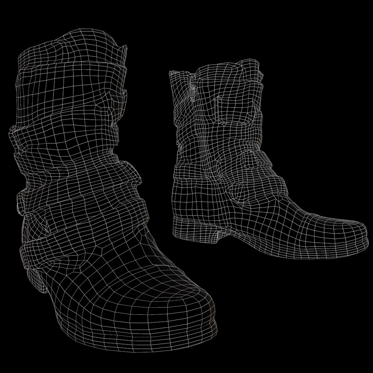 ArtStation - Vintage Boot Gothic | Game Assets