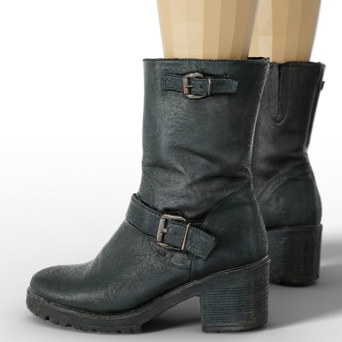 ArtStation - Vintage Boot Leather Buckles | Game Assets