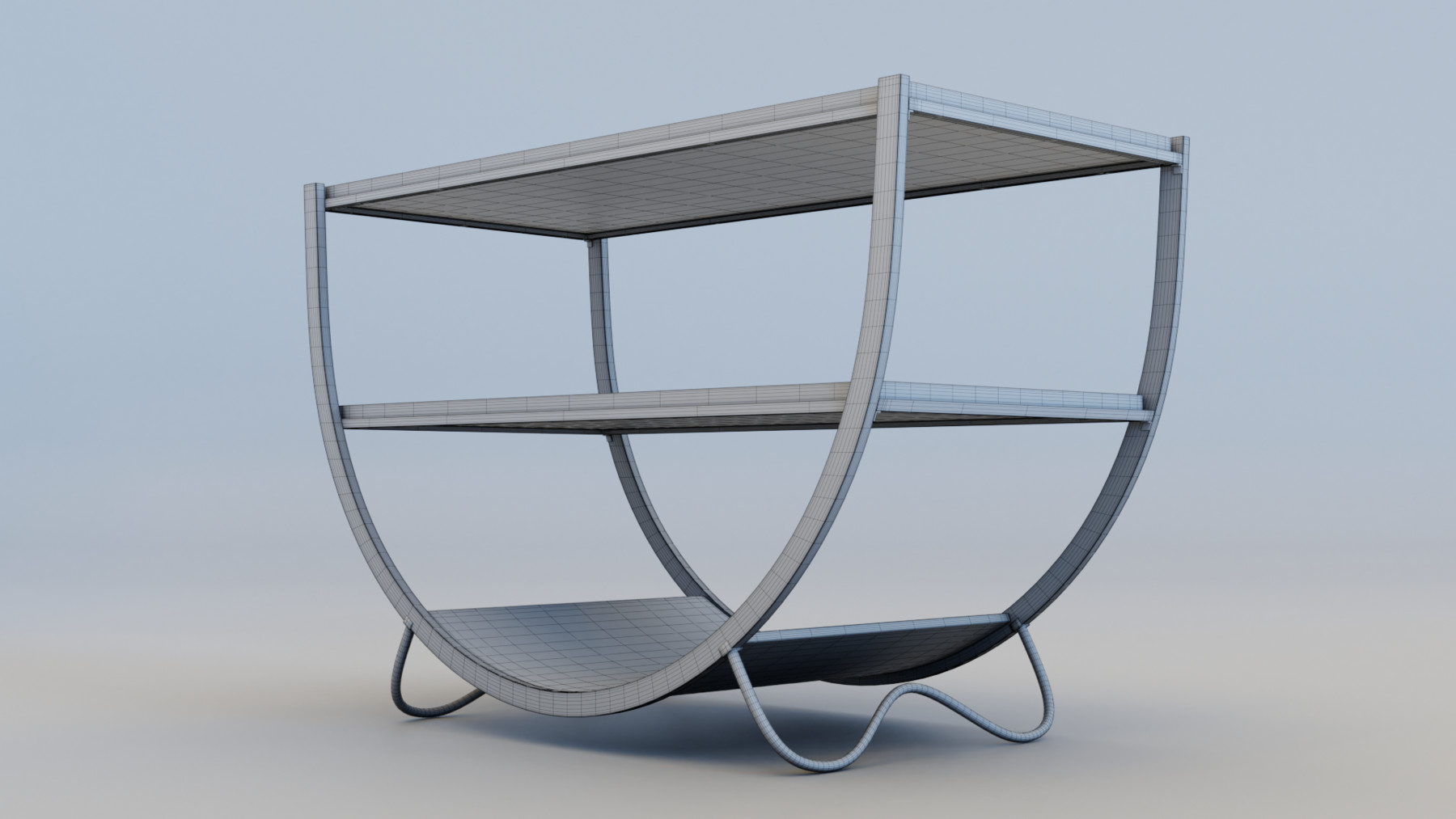 ArtStation - Wooden circle shelf | Resources