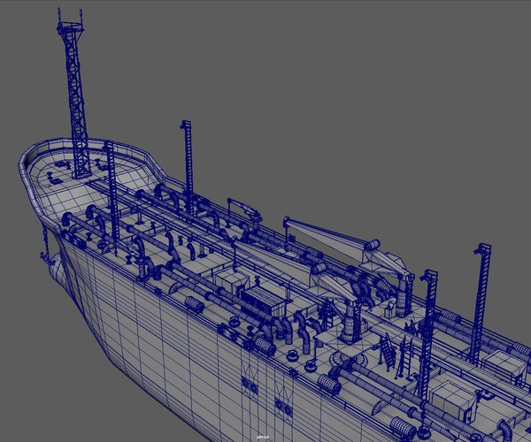 ArtStation - Oil Tanker - 3D Model Kit | Resources