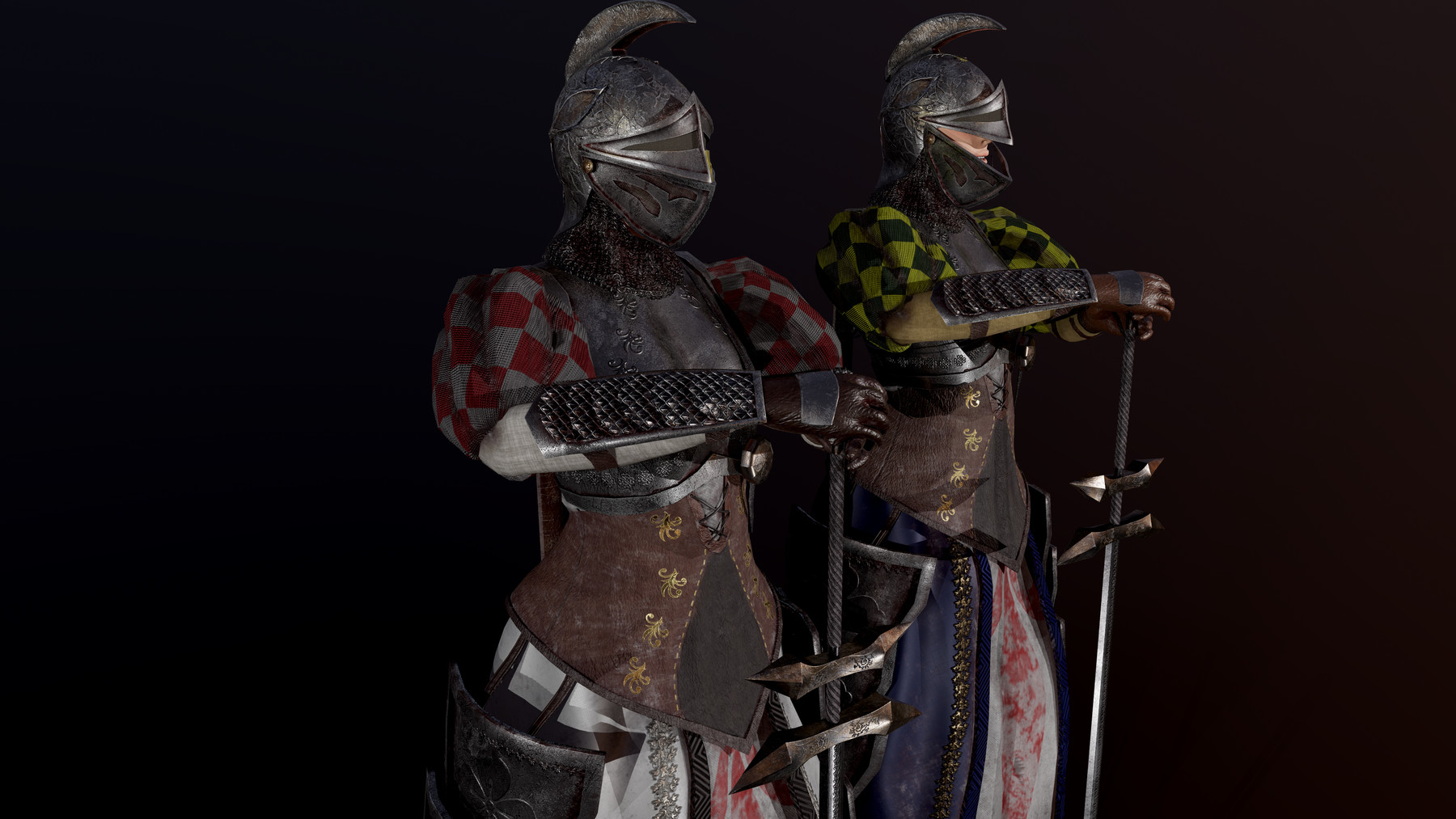 ArtStation - woman knight | Game Assets