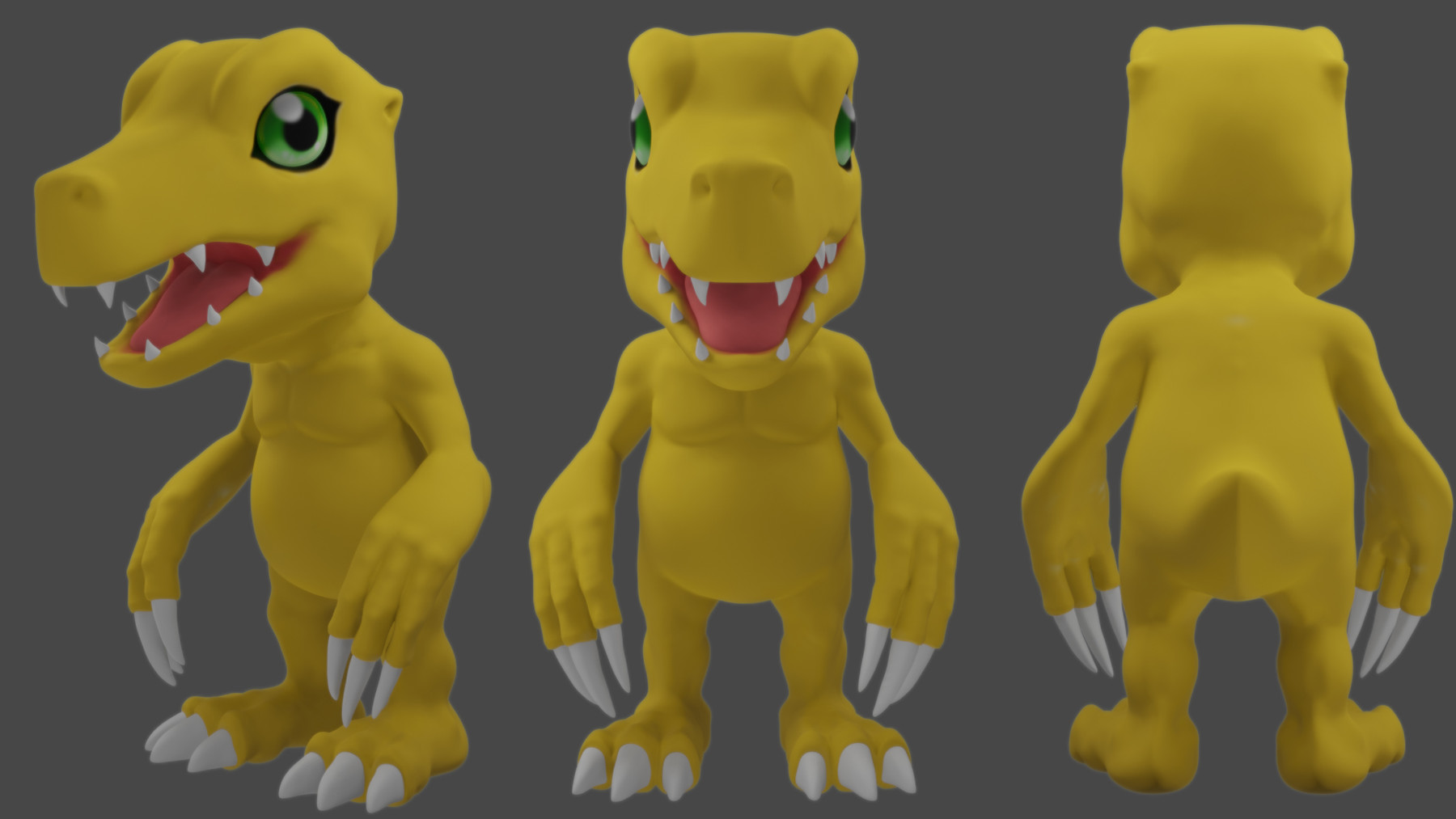 ArtStation - Digimon - Agumon | Resources