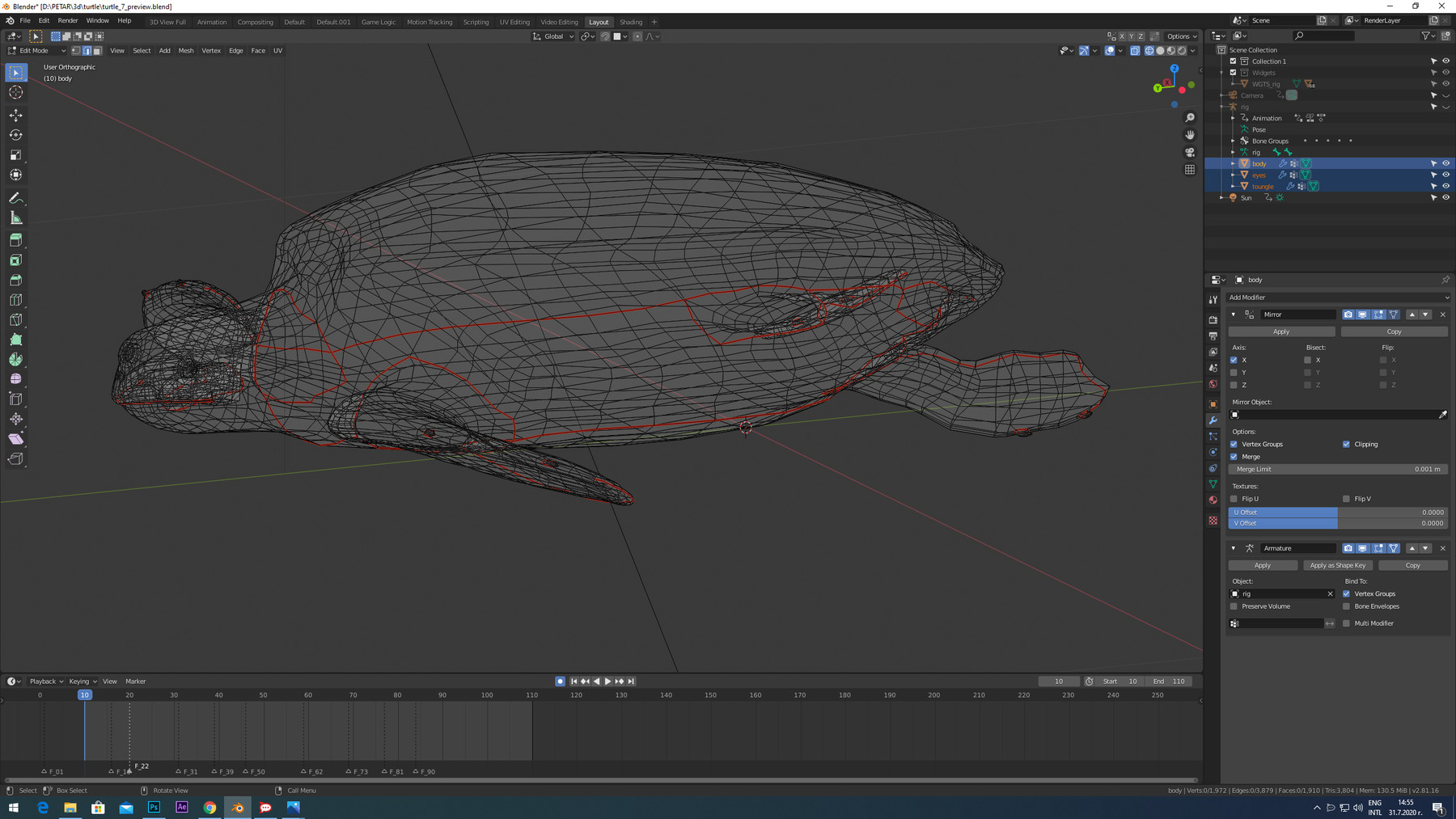 ArtStation - sea turtle | Game Assets