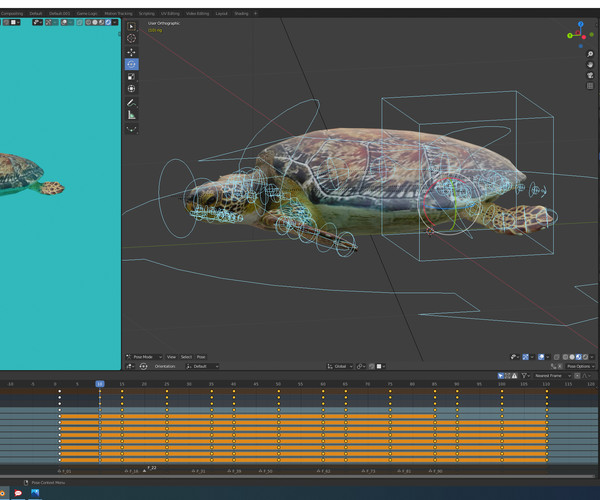 ArtStation - sea turtle | Game Assets