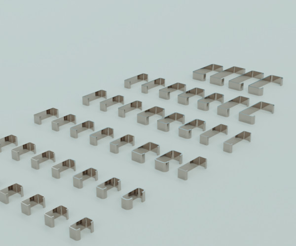 ArtStation - 43 standard C Profiles with thickness more or equal than 2mm | Resources