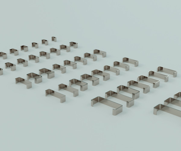 ArtStation - 43 standard C Profiles with thickness more or equal than 2mm | Resources