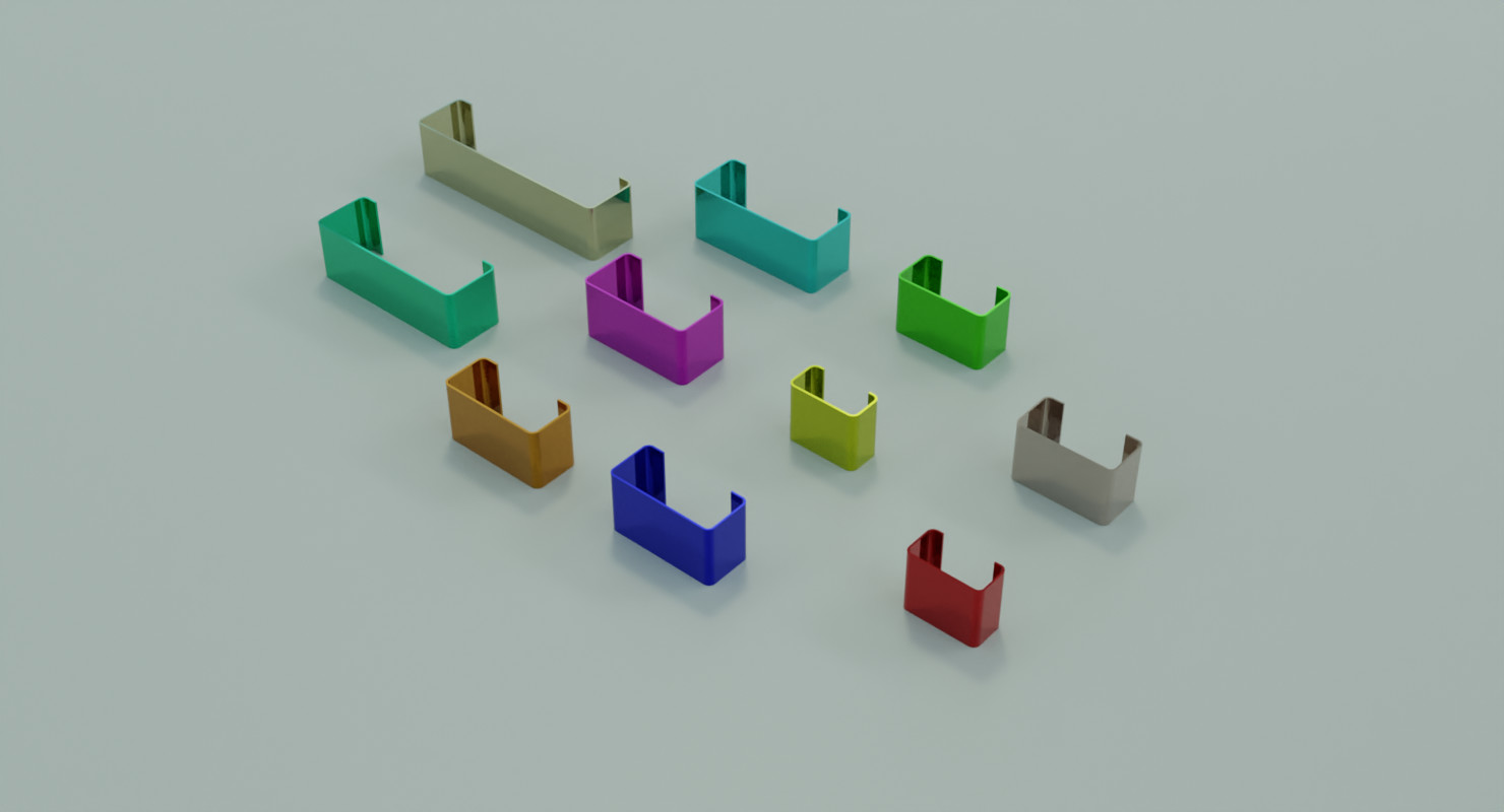 ArtStation - 10 standard colorful C profiles with thickness less than ...