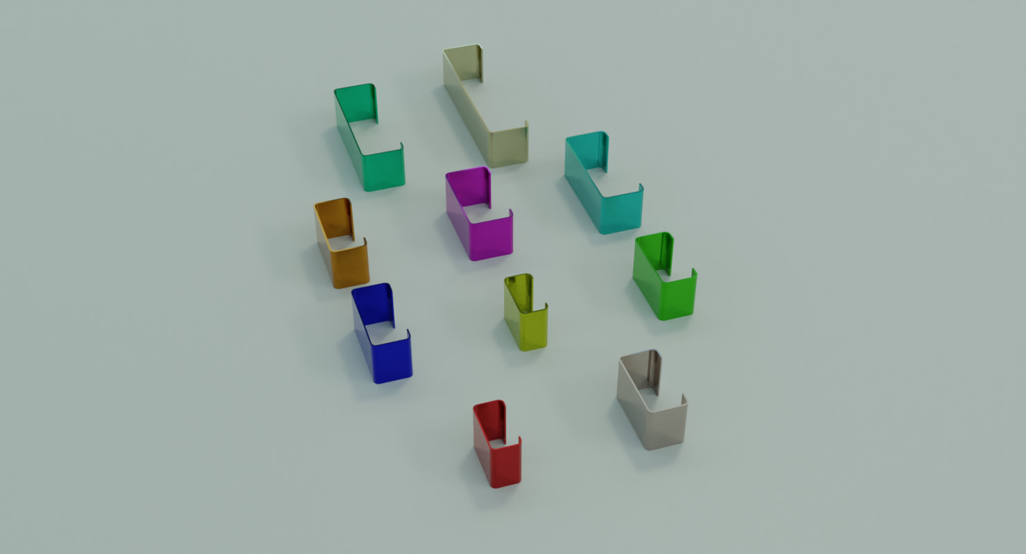 ArtStation - 10 standard colorful C profiles with thickness less than ...