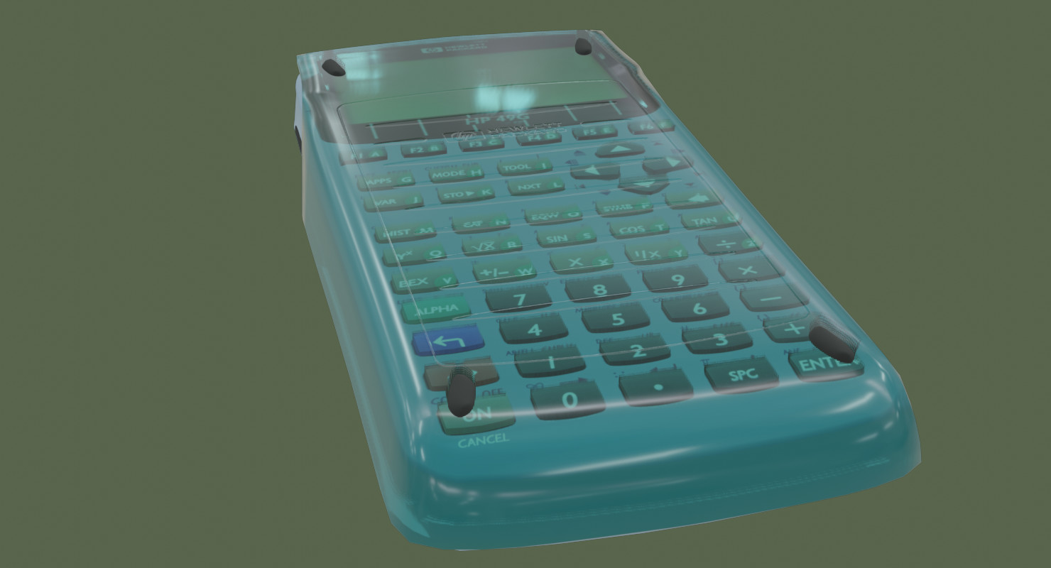 ArtStation - HP49G calculator and cover (different objects) in some ...