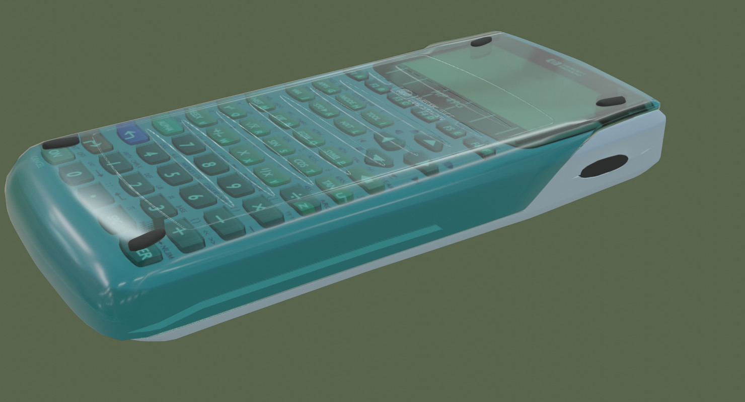ArtStation - HP49G calculator and cover (different objects) in some ...