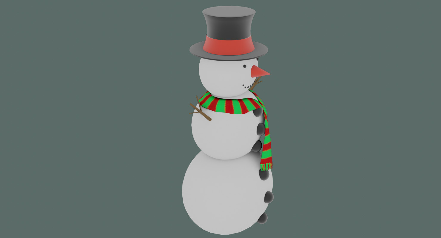 ArtStation - Snowman in Blender and other formats | Game Assets