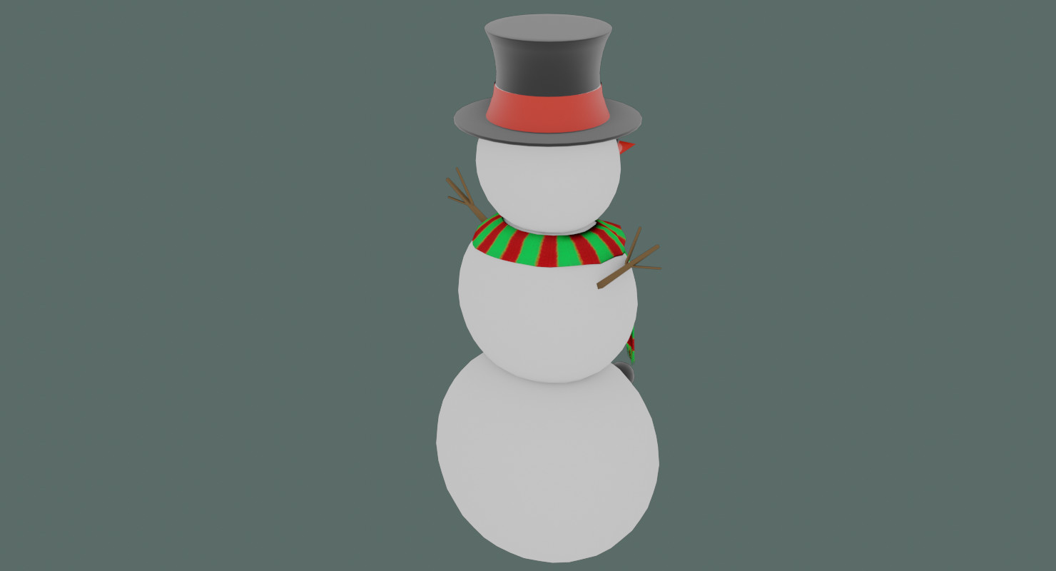 ArtStation - Snowman in Blender and other formats | Game Assets