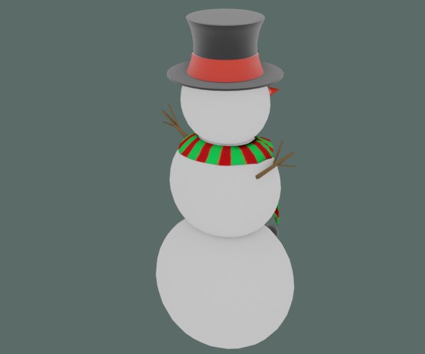 ArtStation - Snowman in Blender and other formats | Game Assets