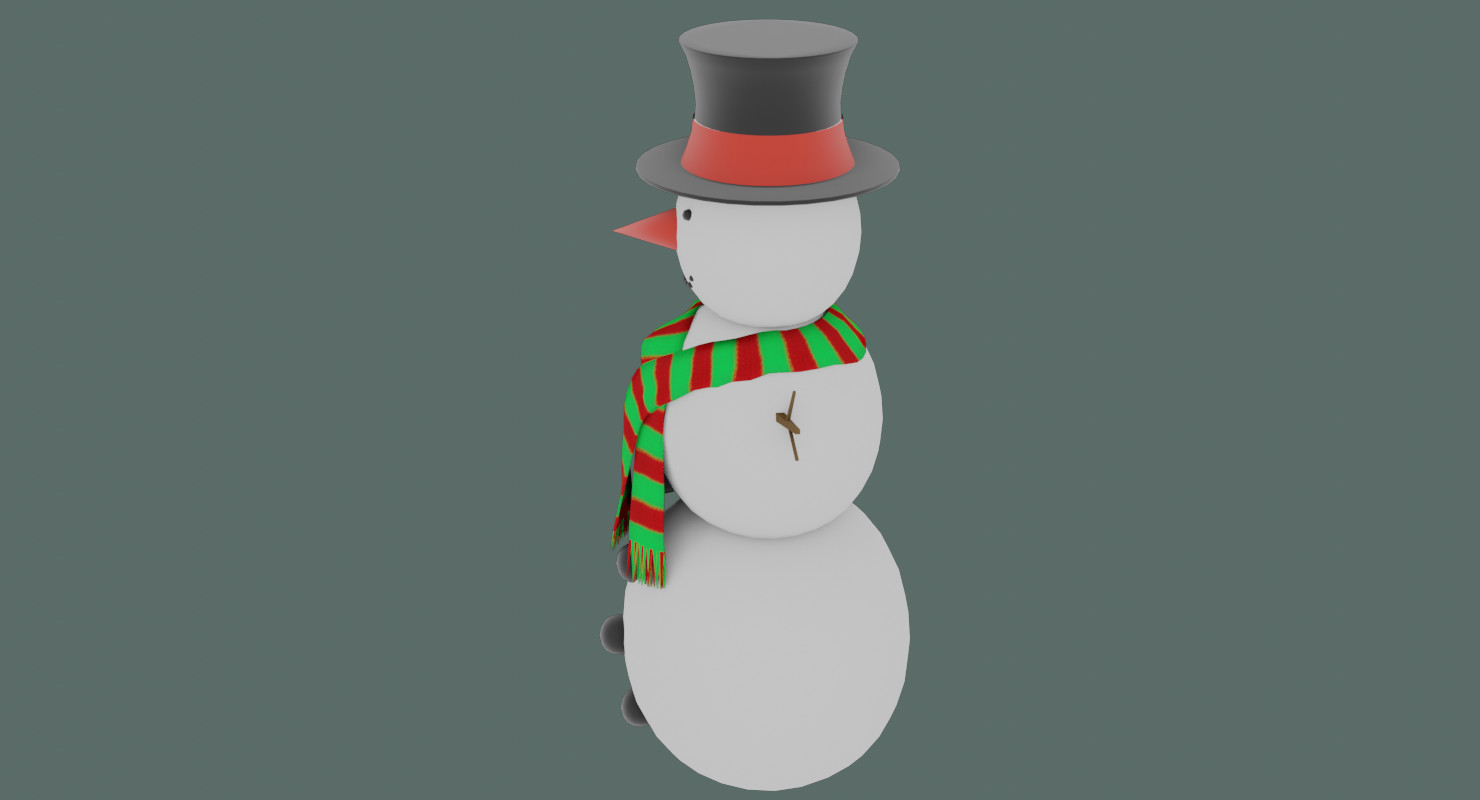 ArtStation - Snowman in Blender and other formats | Game Assets