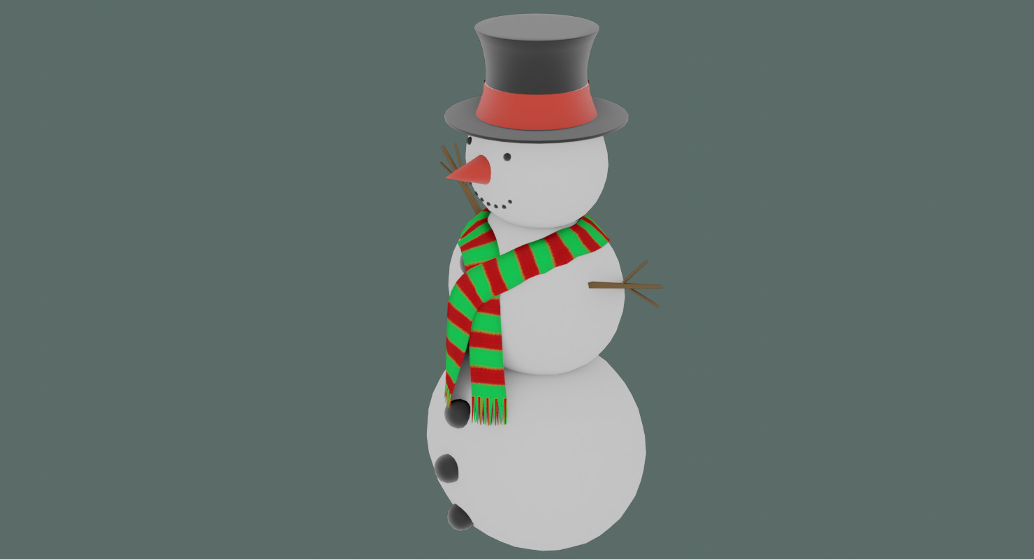 ArtStation - Snowman in Blender and other formats | Game Assets