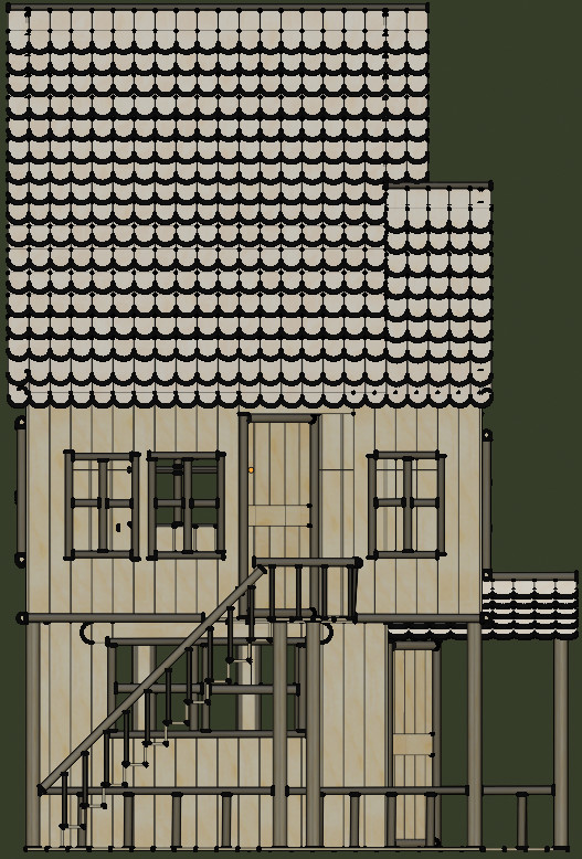 ArtStation - Popsicle Stick House in Blender and other formats | Resources