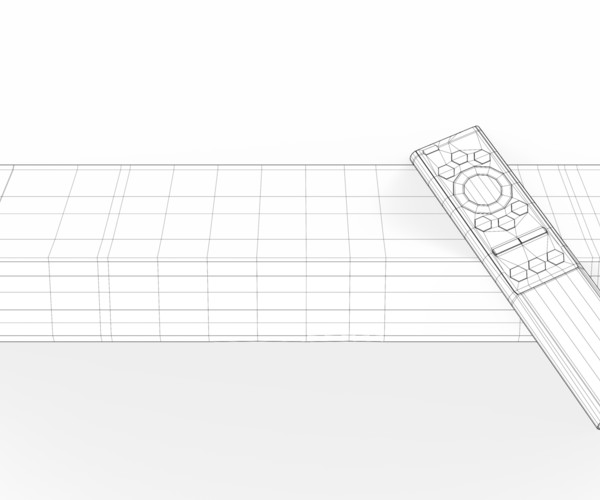 ArtStation - Samsung TV Q90 Set - Television, Remote, Box | Resources