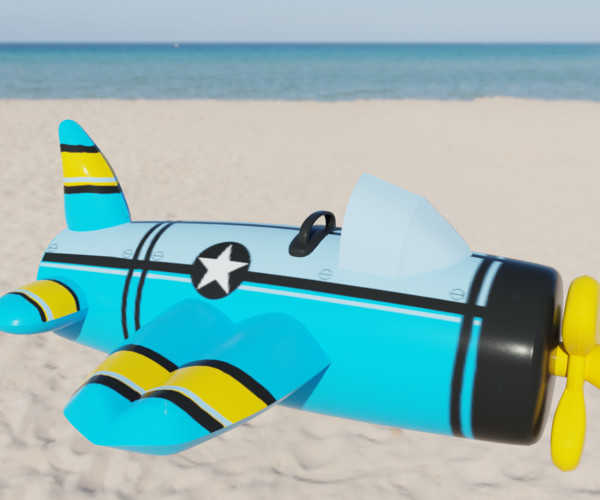 ArtStation - Plane Inflatable Toy | Game Assets