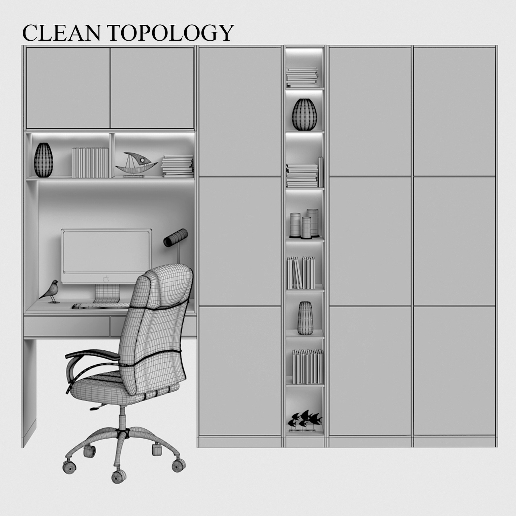 ArtStation - book_shelf_04 | Resources