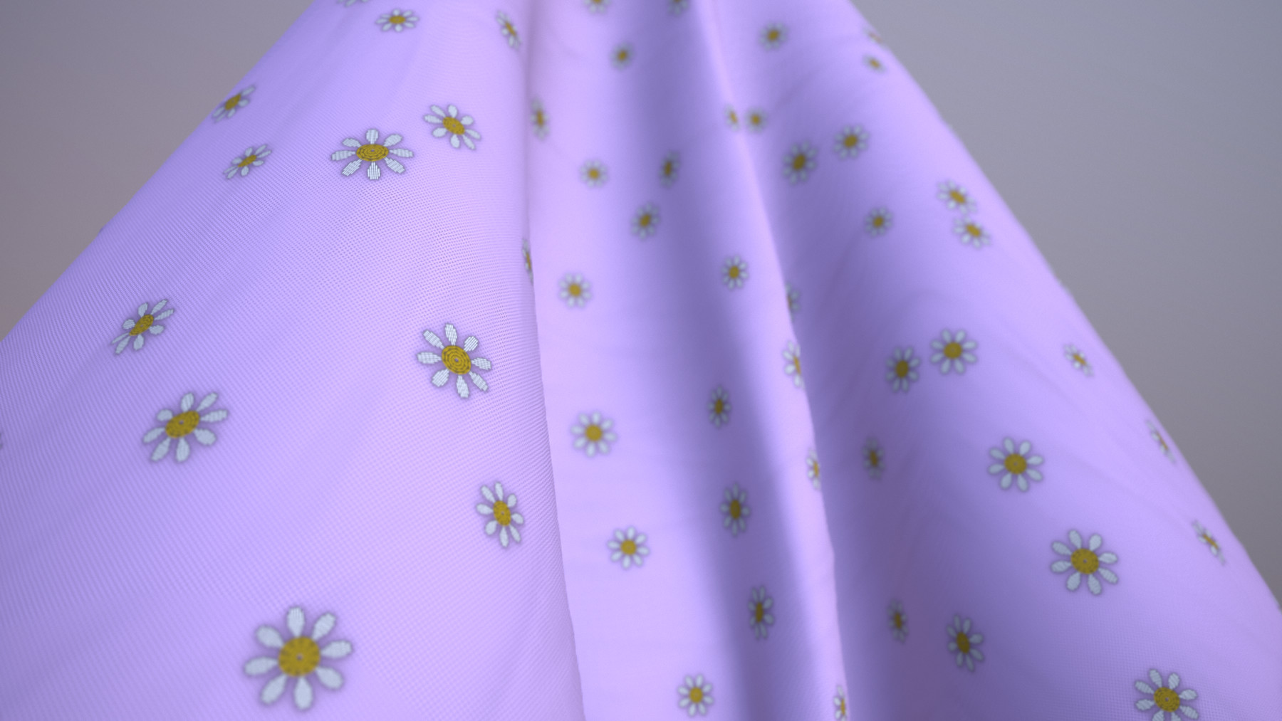ArtStation - Embroidered Daisy Pattern Fabric | Resources