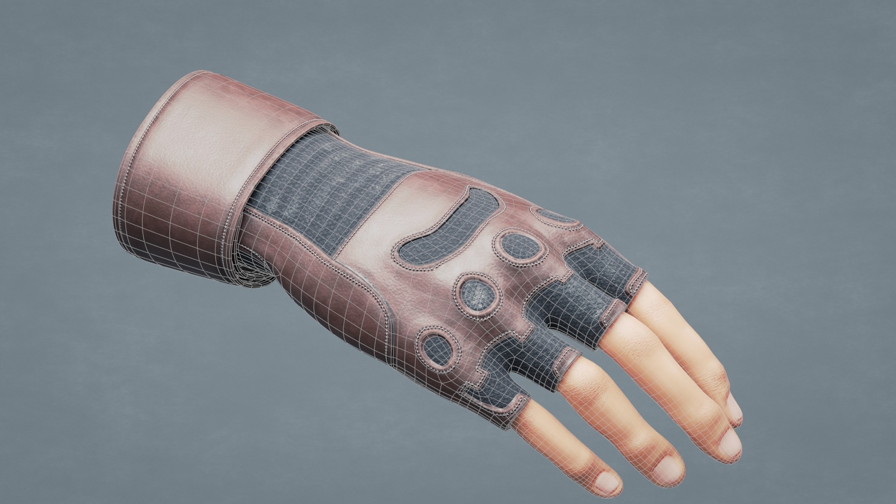 ArtStation - Gloves 3D model- Motorcycle Type | Game Assets