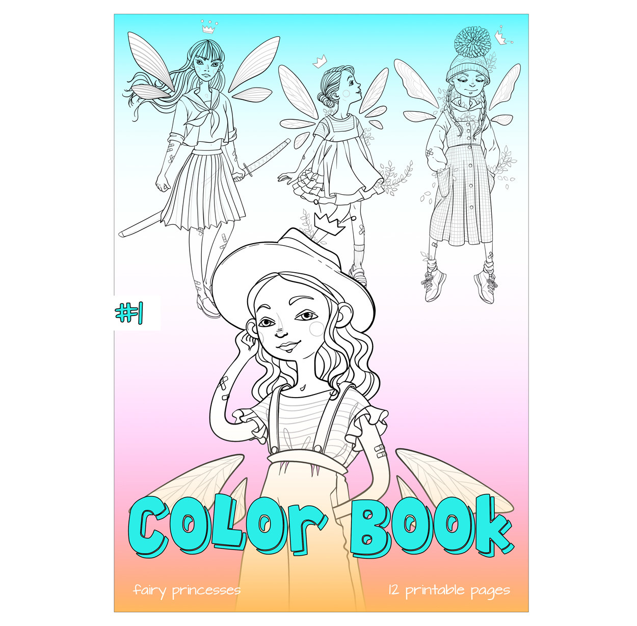 ArtStation - Color Book - fairy princesses - #1 | Books & Comics