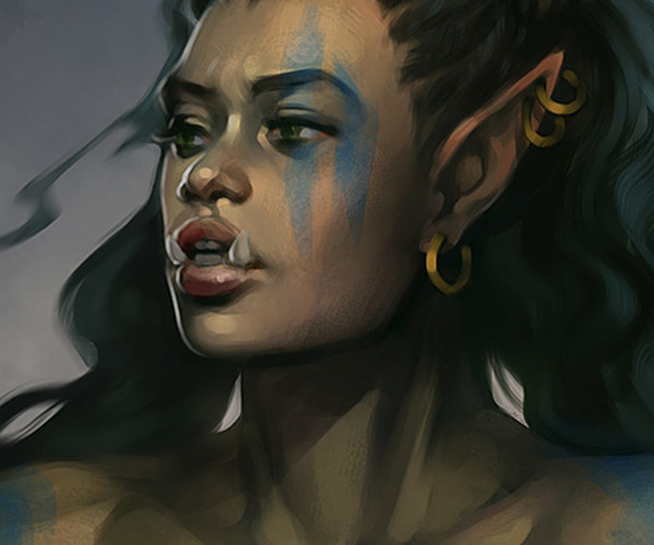 ArtStation - Garona fanart - time lapse video | Artworks