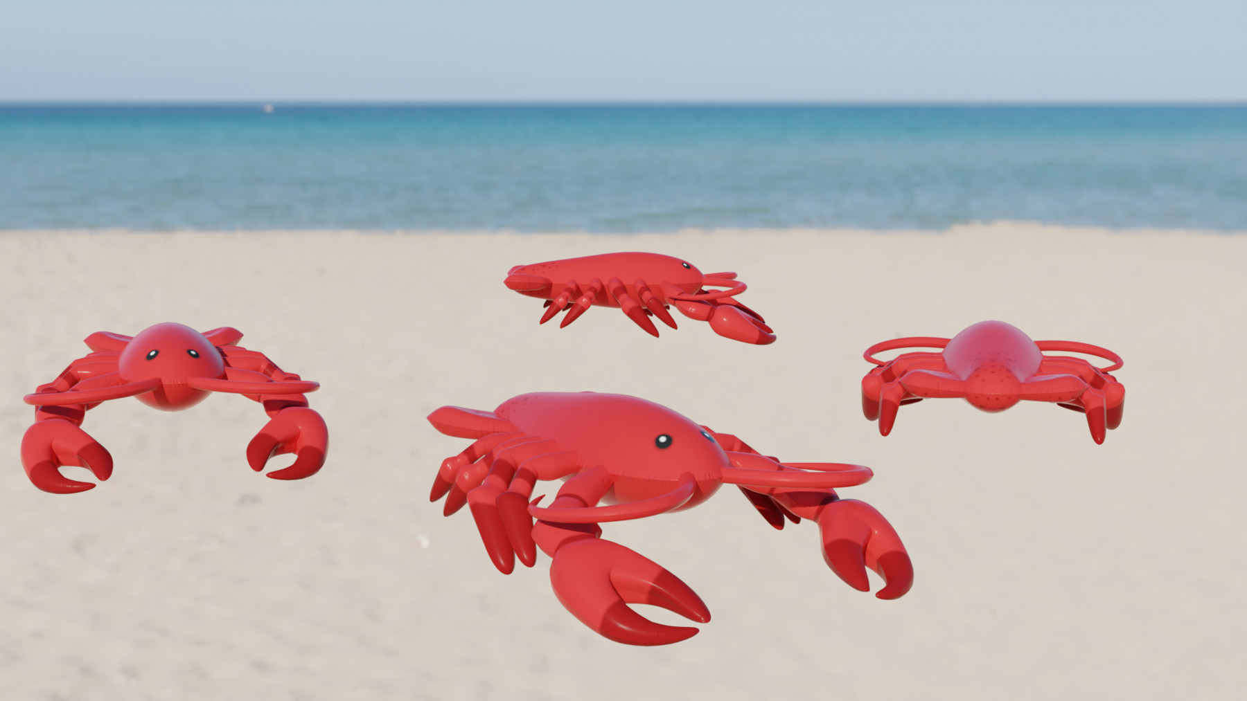 ArtStation - Lobster Inflatable Toy | Game Assets