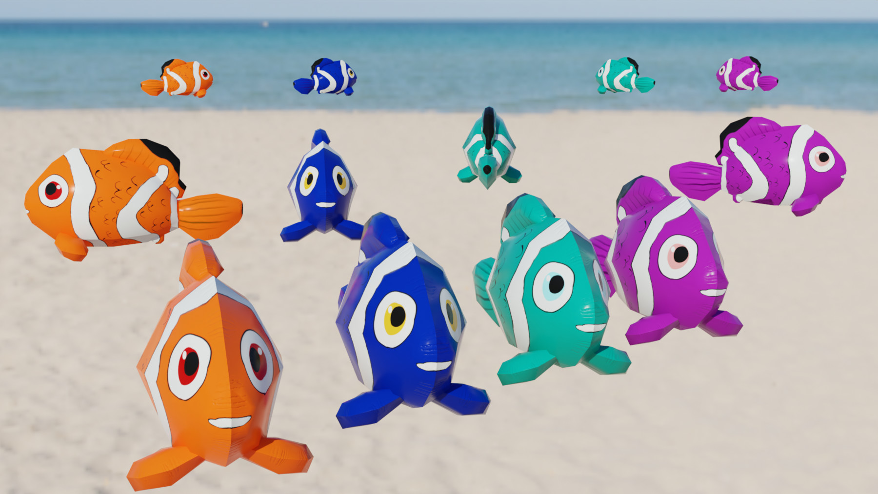 ArtStation - Fish Inflatable Toy | Game Assets