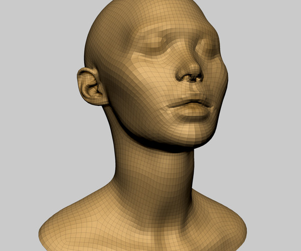 ArtStation - Base Female Head 06 | Resources