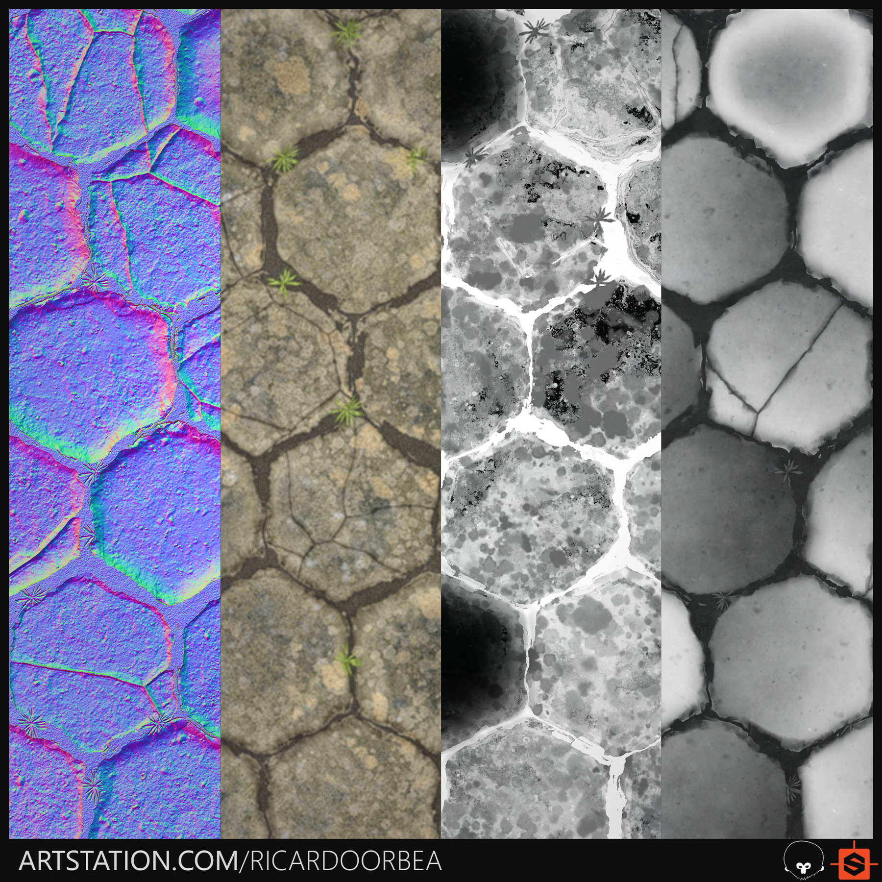 ArtStation - Giants Causeway - Substance Designer | Game Assets