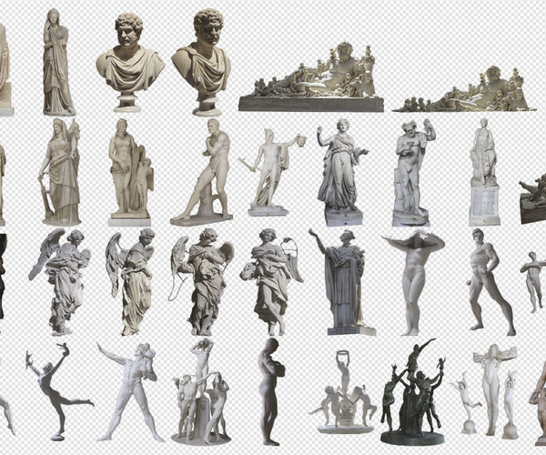 ArtStation - ROMAN SCLUPTURES CUTOUT- Photo reference pack - 160+ PNG ...