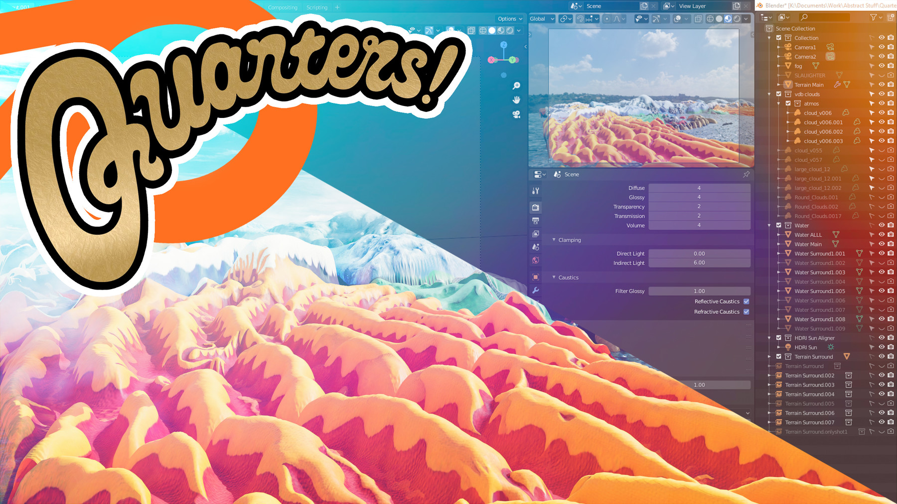 ArtStation - King Gizzard & The Lizard Wizard - Quarters! Lands (.blend ...